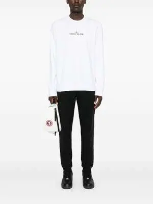Stone Island Logo-print Cotton Sweatshirt