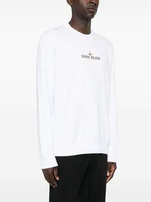 Stone Island Logo-print Cotton Sweatshirt
