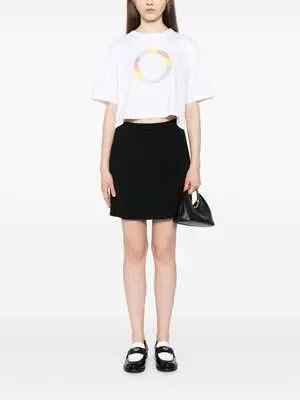 AGNÈS B. Cropped Short Sleeve T-shirt