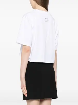 AGNÈS B. Cropped Short Sleeve T-shirt