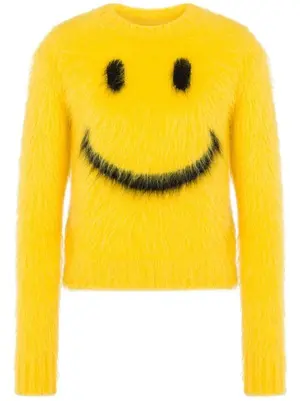 Moschino Intarsia-knit Sweater - Yellow