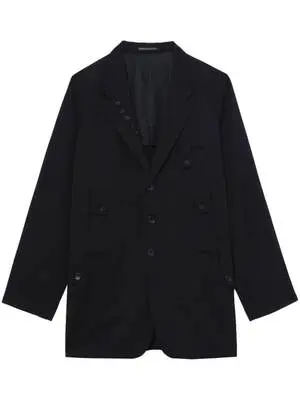 Yohji Yamamoto Single-breasted Wool Coat