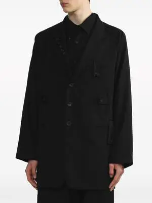 Yohji Yamamoto Single-breasted Wool Coat