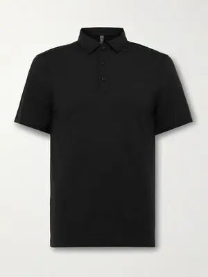 Lululemon Evolution Slim-fit Stretch-jersey Golf Polo Shirt - Black
