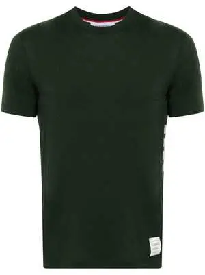 Thom Browne Stripe-detailing Wool T-shirt - Green