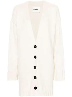 JIL SANDER V-neck Cashmere Cardigan