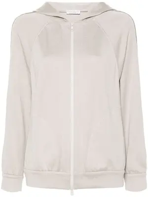 Brunello Cucinelli Monili Chain-detail Hoodie - Neutrals