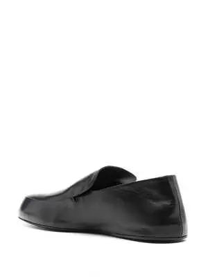 JIL SANDER Slip-on Leather Loafers - Black