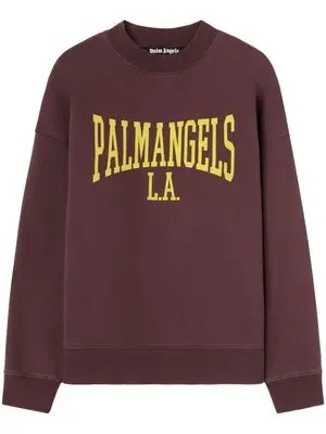 Palm Angels Logo-print Cotton Sweatshirt