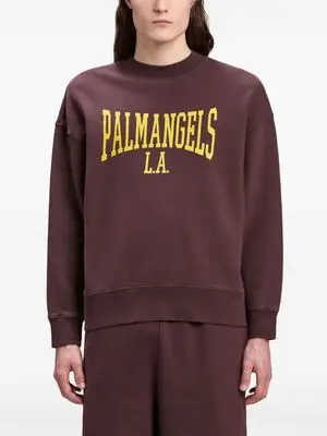 Palm Angels Logo-print Cotton Sweatshirt