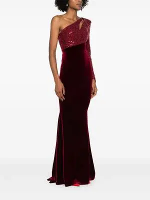 CRISTALLINI Zephyra Maxi Dress - Red