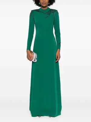 CRISTALLINI Nemesis Maxi Dress - Green