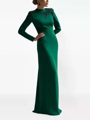 CRISTALLINI Nemesis Maxi Dress - Green