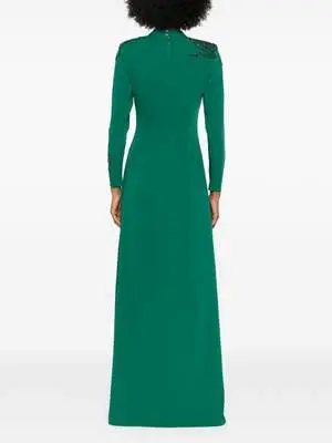 CRISTALLINI Nemesis Maxi Dress - Green