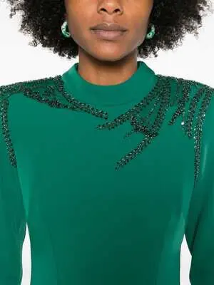 CRISTALLINI Nemesis Maxi Dress - Green