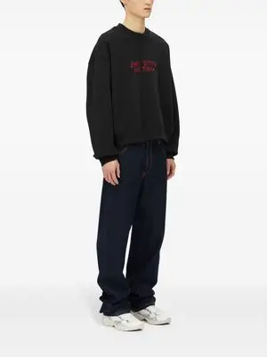 MSGM Slogan-embroidered Sweatshirt