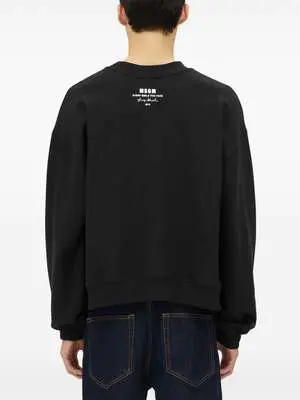 MSGM Slogan-embroidered Sweatshirt