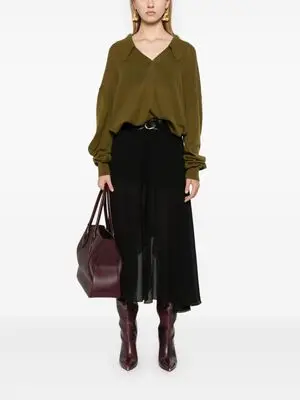 Chloé Georgette Cropped Trousers