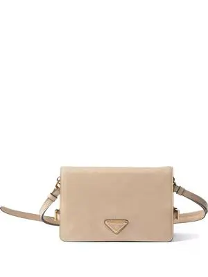 Prada Leather Shoulder Bag - Neutrals