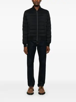 Herno Quilted Padded Bomber Jacket - Black