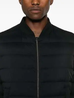 Herno Quilted Padded Bomber Jacket - Black