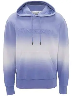 JW Anderson Gradient Cotton Hoodie - Purple