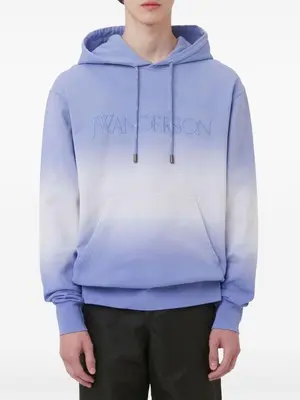 JW Anderson Gradient Cotton Hoodie - Purple