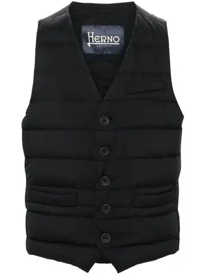 Herno Insulated Padded Gilet - Black