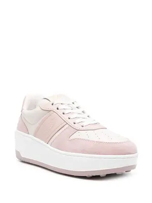 TOD'S Logo-print Leather Sneakers - Neutrals
