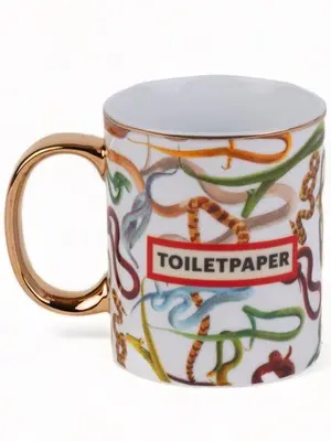 SELETTI X Toiletpaper Snakes Porcelain Mug - White