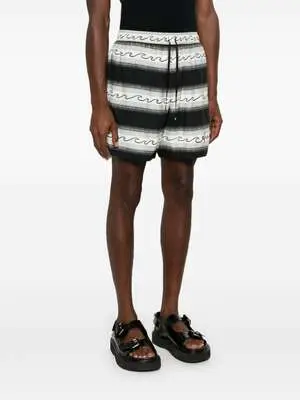 Amiri Wave Baja Striped Shorts