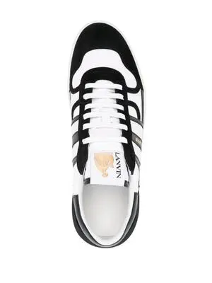 LANVIN Panelled Lace-up Sneakers - Black