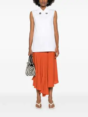 Colville Pleat-detailing Asymmetric Skirt
