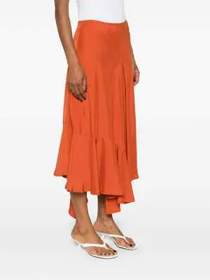 Colville Pleat-detailing Asymmetric Skirt