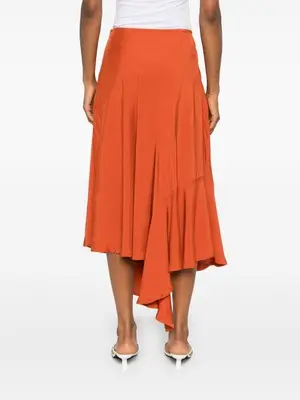 Colville Pleat-detailing Asymmetric Skirt