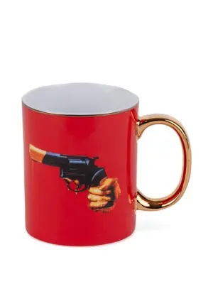 SELETTI X Toiletpaper Revolver Porcelain Mug - Red