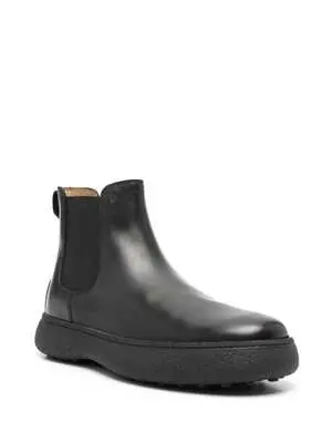 TOD'S Logo-debossed Leather Boots