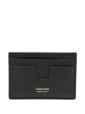 TOM FORD Grained-leather Cardholder - Black