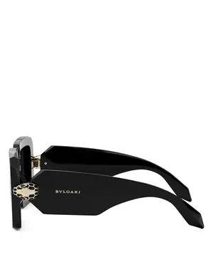 BVLGARI Serpenti Geometric 52mm Sunglasses