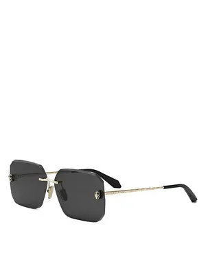 BVLGARI Serpenti Rectangular Sunglasses Gold/gray Solid