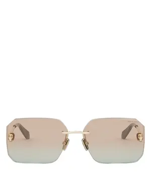 BVLGARI Serpenti Rectangular Sunglasses - Gold/orange Gradient