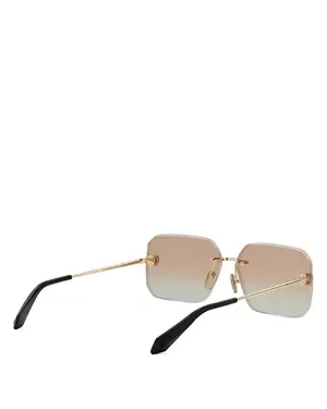 BVLGARI Serpenti Rectangular Sunglasses - Gold/orange Gradient