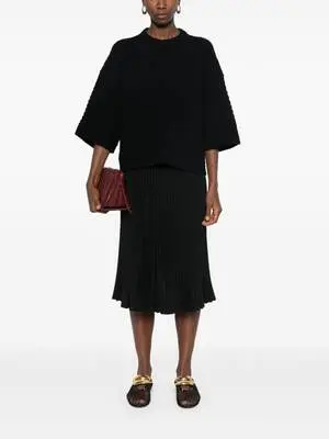 Fabiana Filippi Grid-stitch Knit T-shirt