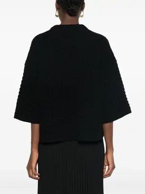 Fabiana Filippi Grid-stitch Knit T-shirt