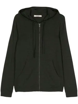 Zadig&Voltaire Zip-up Wool Hoodie - Green