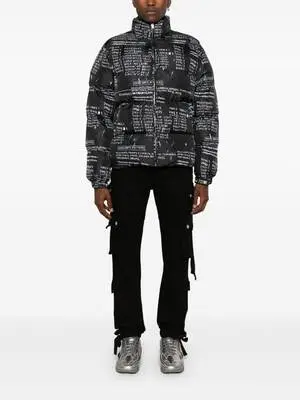 MISBHV X Jean-michel Basquiat Discography Puffer Jacket
