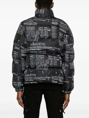 MISBHV X Jean-michel Basquiat Discography Puffer Jacket