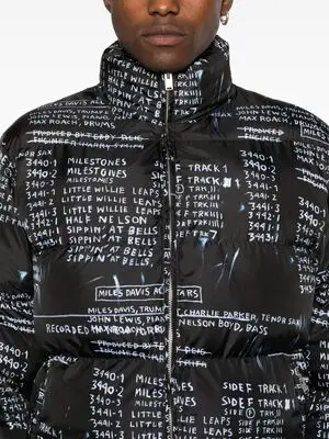 MISBHV X Jean-michel Basquiat Discography Puffer Jacket