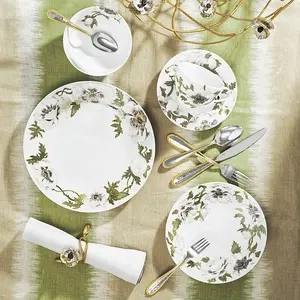 Michael Aram Anemone 5 Piece Dinnerware Place Setting - Green