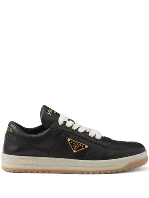 Prada Downtown Leather Sneakers - Black